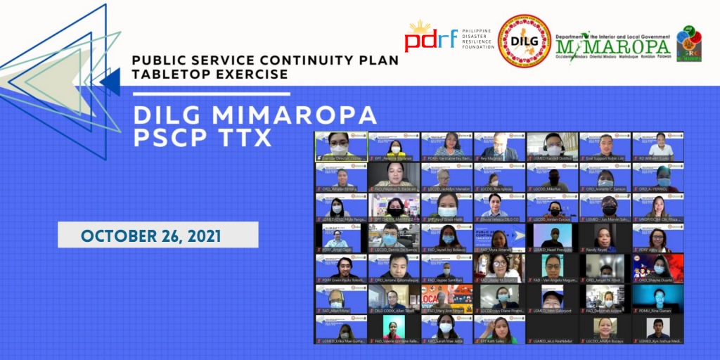 PDRF tests DILG MIMAROPA’s readiness for disasters - Philippine ...