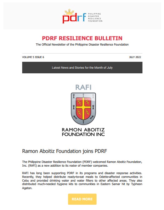 PDRF Resilience Bulletin Vol. 5 Issue 6 - Philippine Disaster ...