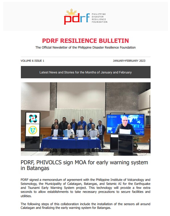 PDRF Resilience Bulletin Vol. 6 Issue 2 - Philippine Disaster ...