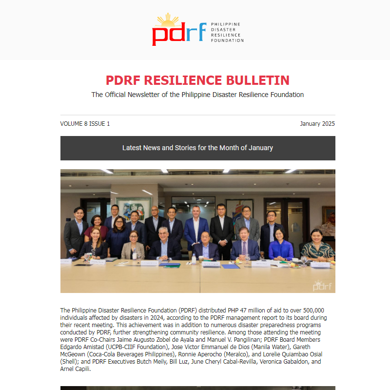 PDRF Resilience Bulletin Volume 8 Issue 1 - Philippine Disaster ...